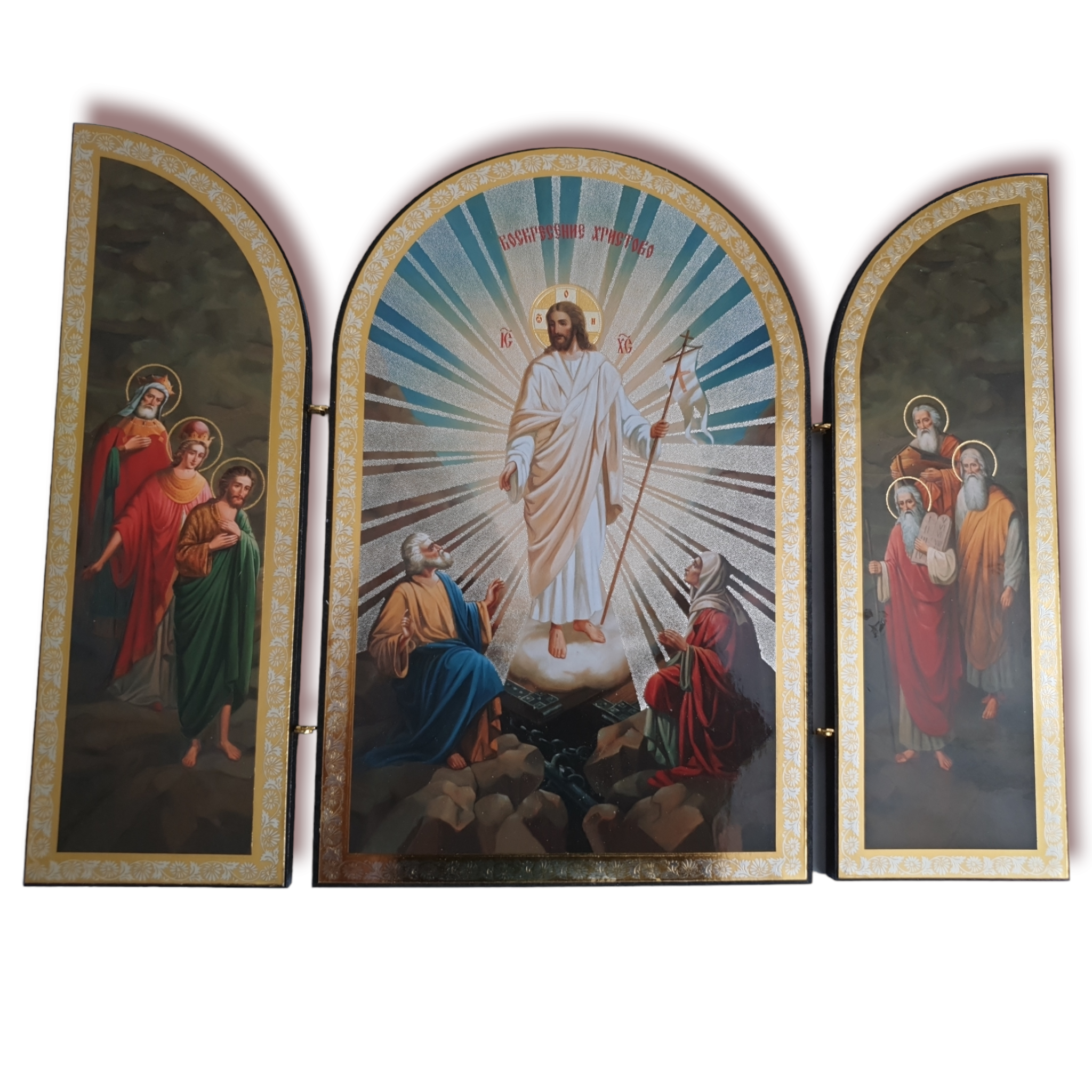 The Resurrection of Jesus Christ | Orthodox icon triptych | Inspire Uplift