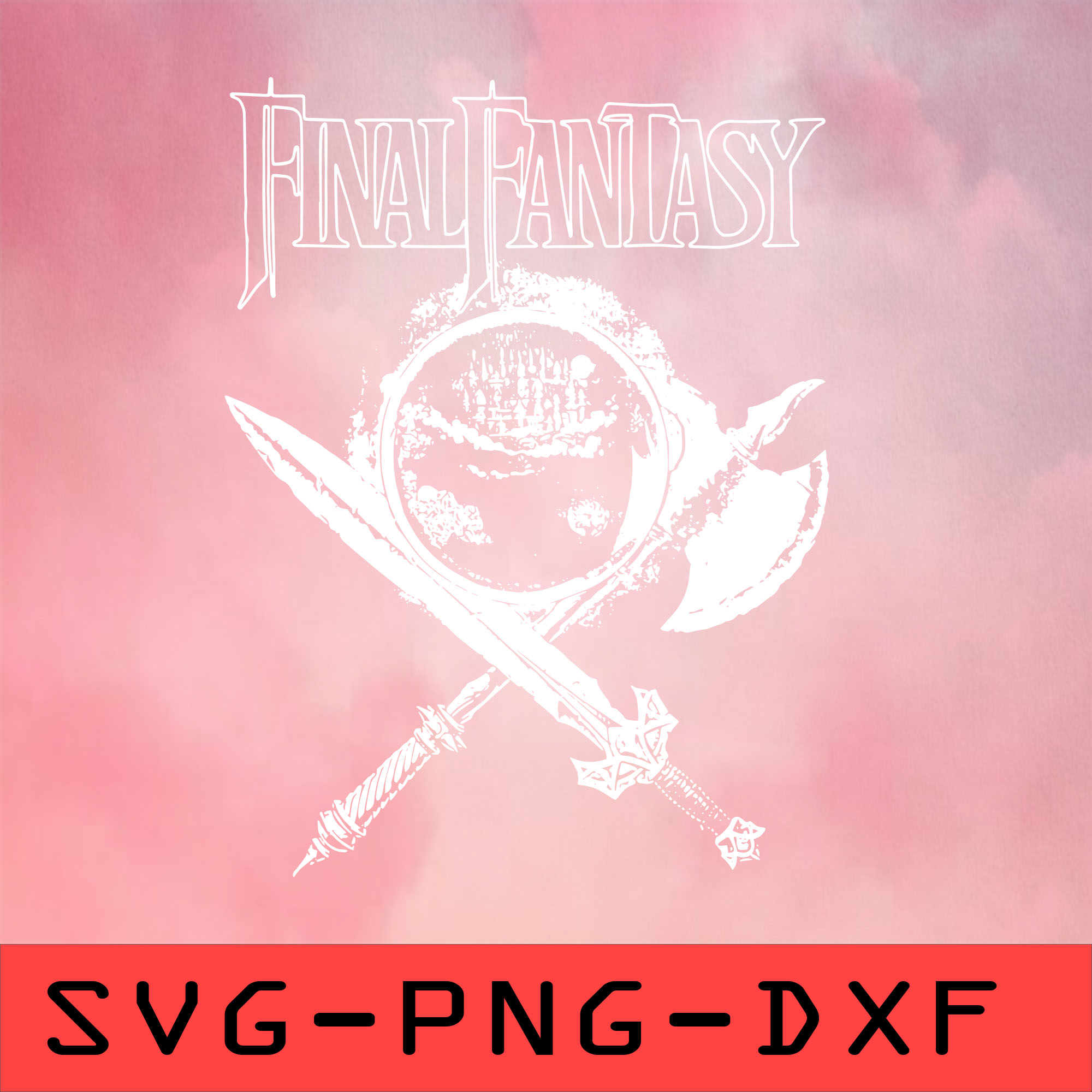 Final Fantasy Svg,png,dxf,cricut,cut file,clipart | Inspire Uplift