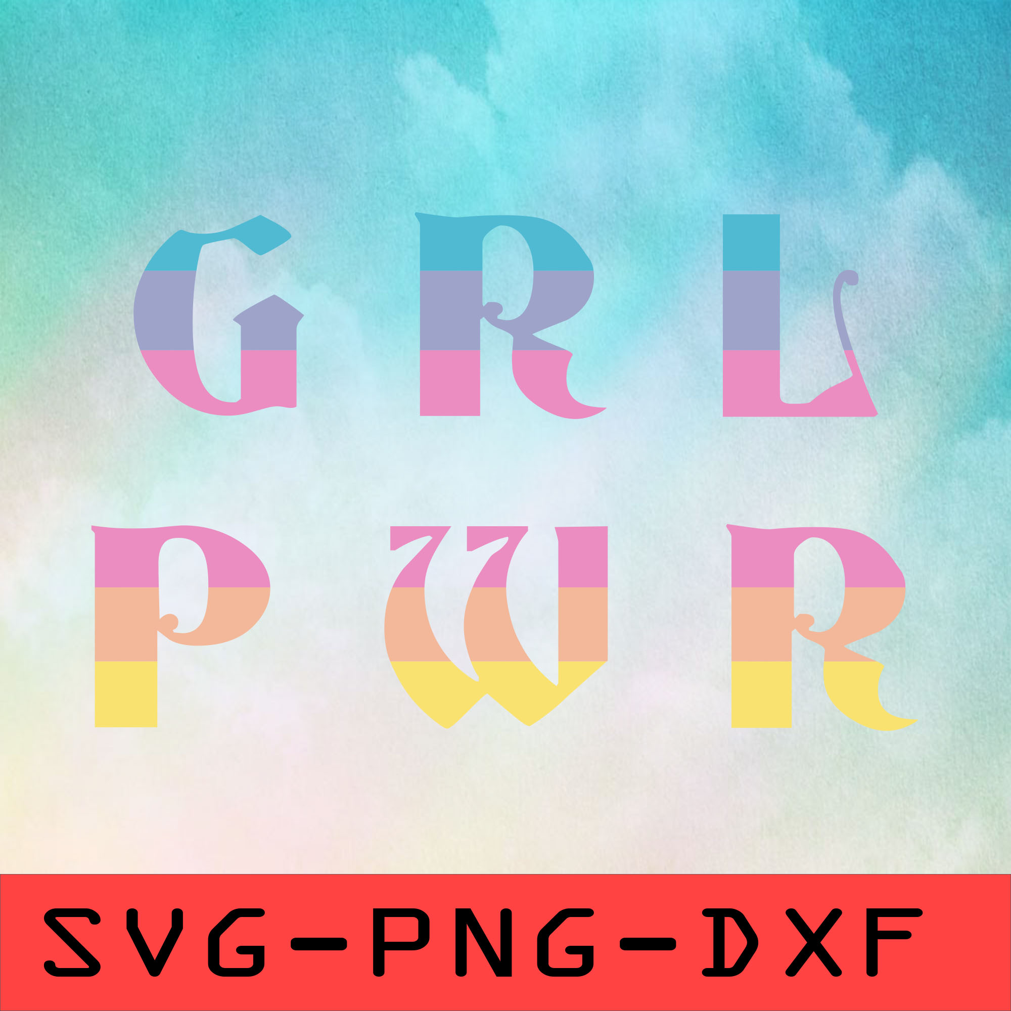 Grl Pwr Svg,png,dxf,cricut,cut file,clipart - Inspire Uplift