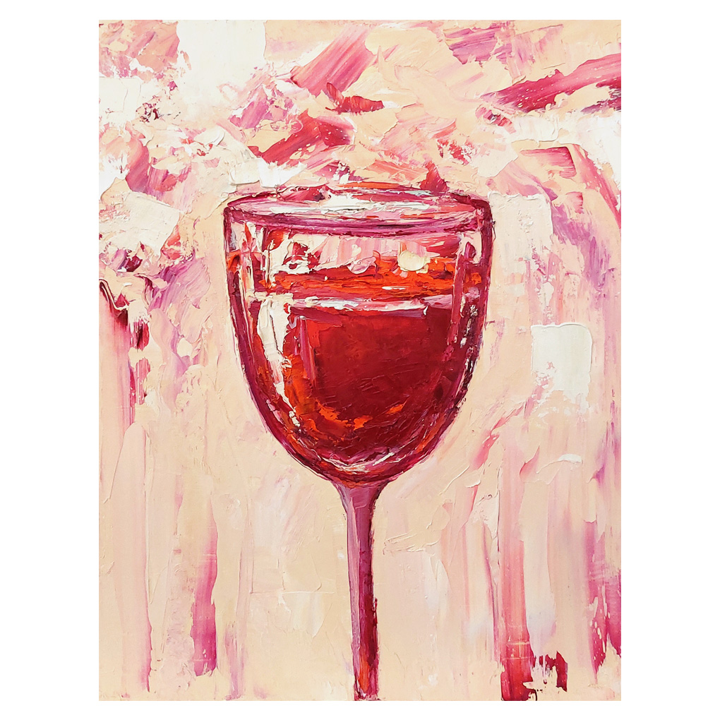 Red wine painting original oil art red splashes painting imp | Inspire ...