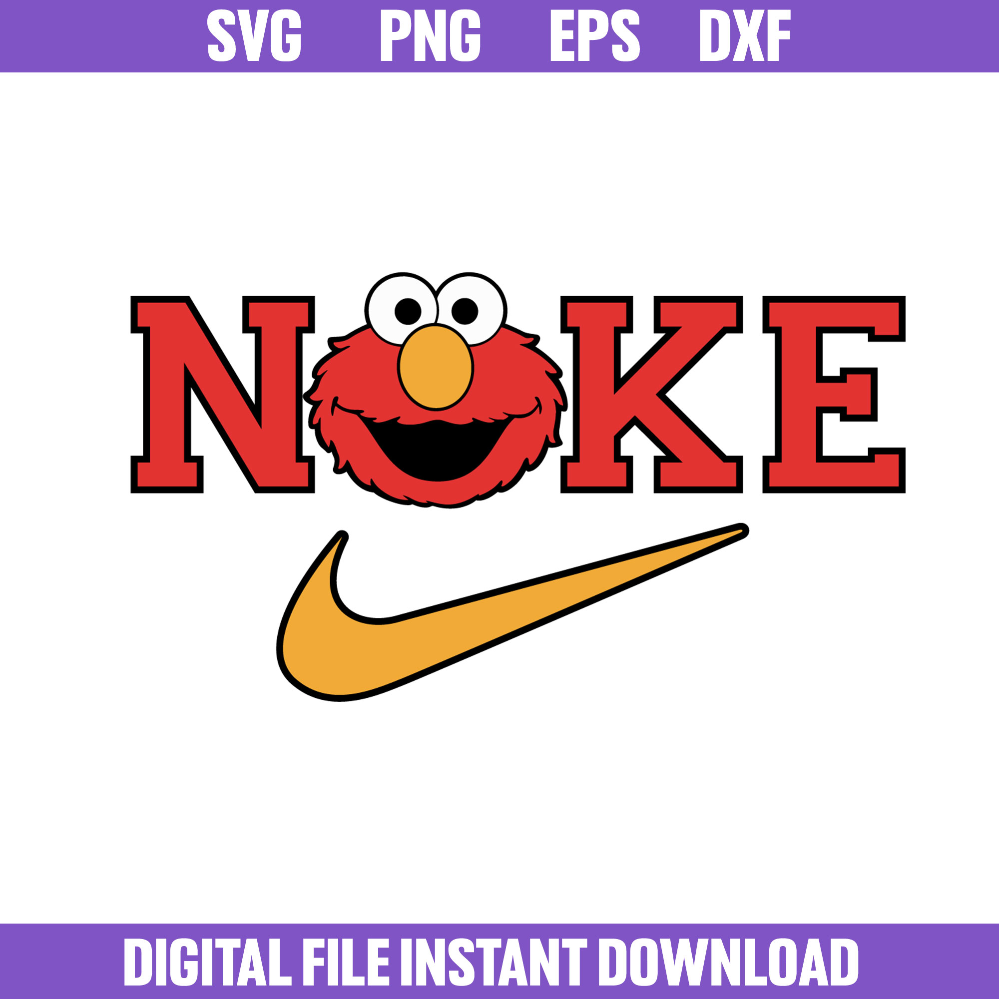 Red Monster Nike Svg, Nike Elmo Svg, Nike Logo Svg, Nike Ses | Inspire ...