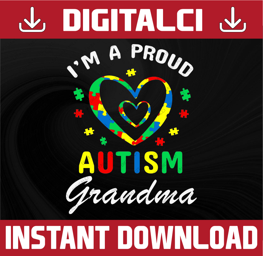 I'm A Proud Of Autism Grandma Svg, Puzzle Piece Svg, Autism | Inspire ...