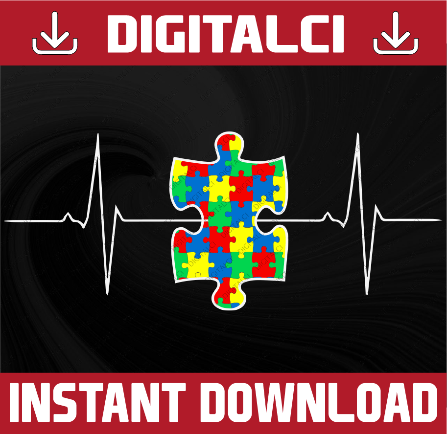 Autism Heart Svg, Autism Heartbeat, Autism Puzzle, Autism SV | Inspire ...