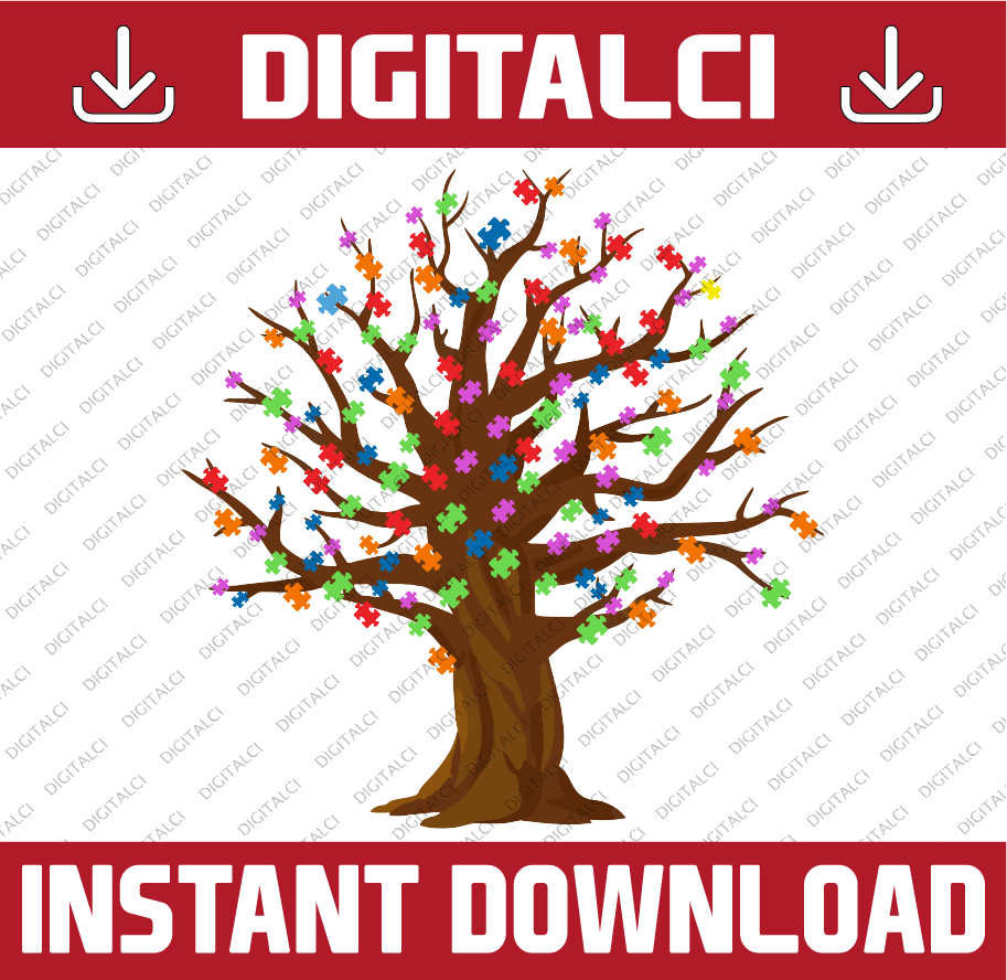 Autism Puzzle Tree - Sublimation/Printable Design | Instant | Inspire ...