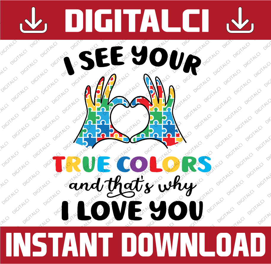 Autism SVG, I See Your True Color Svg, Autism Awareness Svg, | Inspire ...