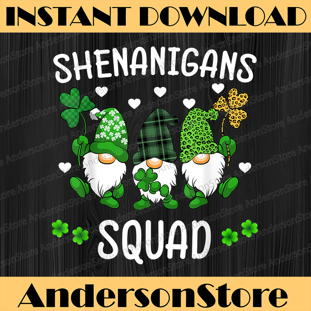 Shenanigans Squad Png, St Patricks Day Png, Gnomes Green Png - Inspire ...