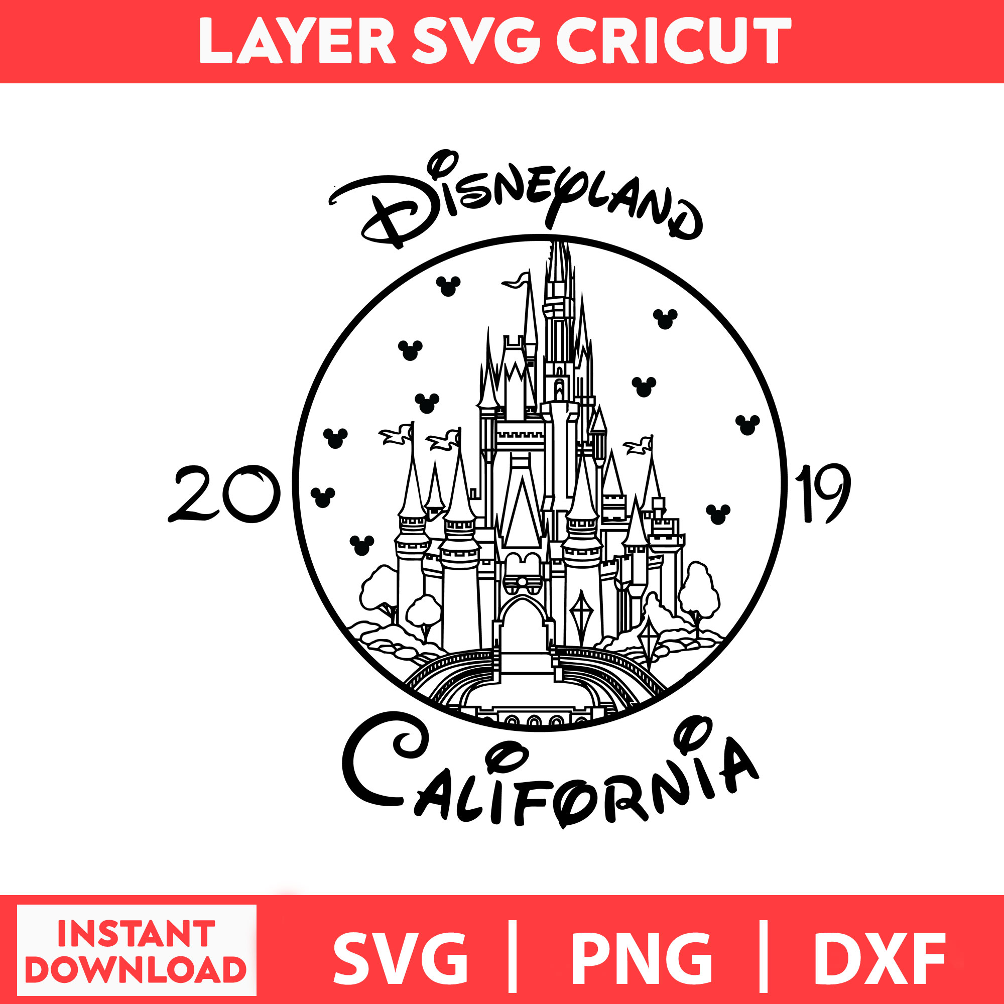Disneyland California , Disney Birthday Svg, Disney Svg, Dis | Inspire ...