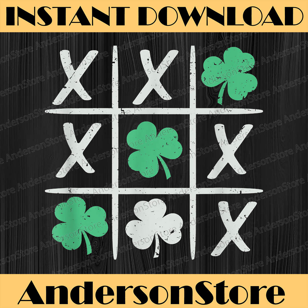 St Patrick's Day Tic-Tac-Toe Shamrock Png, Lucky Shamrock Pn | Inspire ...