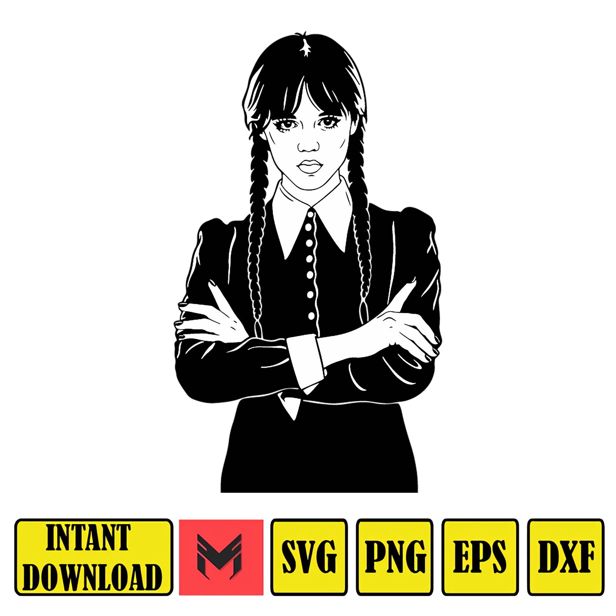 Wednesday Addams Svg , Addams Family png , Wednesday Svg , J - Inspire ...