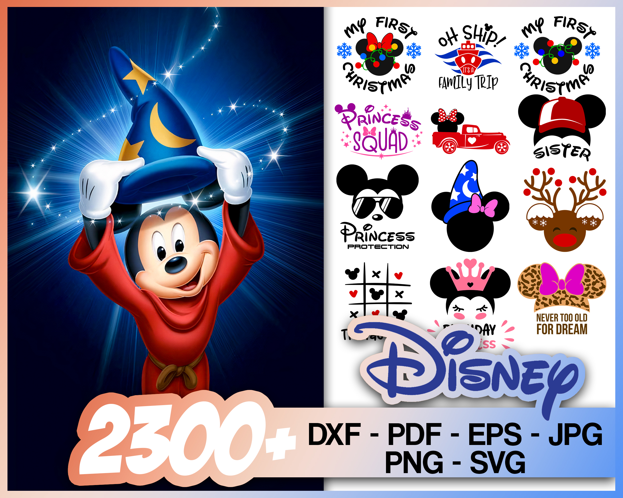 Disney SVG Bundle Digital Download Pack 2 - 282 Design - 23 | Inspire ...