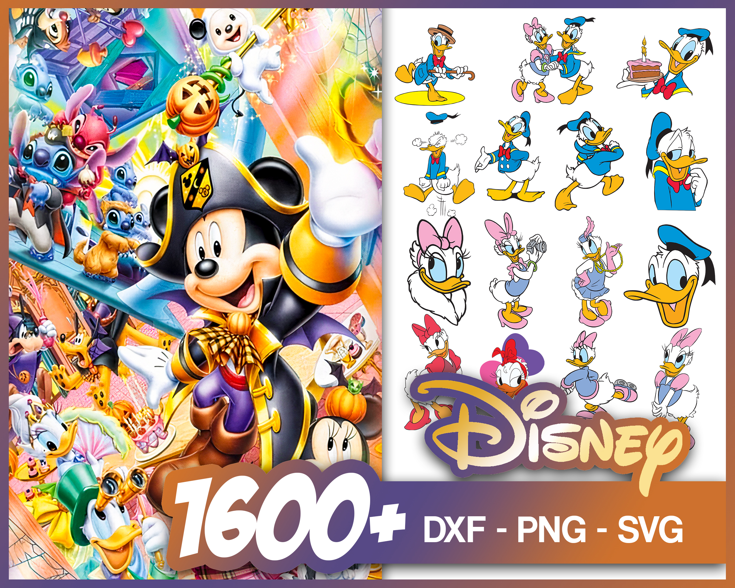 Disney SVG Bundle Digital Download Pack 4 - 315 Designs - 16 - Inspire ...