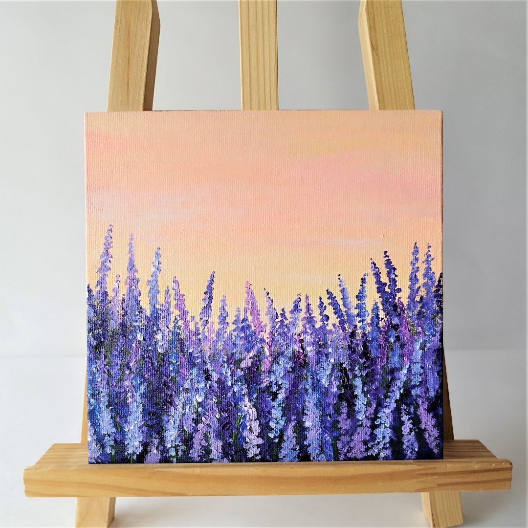 Wildflowers acrylic painting, Flower landscape paintings, La | Inspire ...