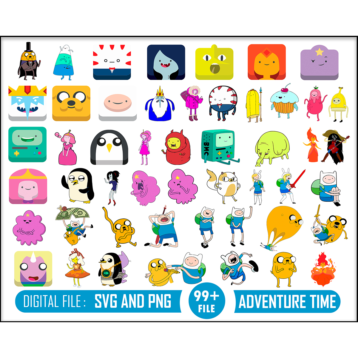 99 Adventure time svg bundle Princess bubblegum svg Jake svg | Inspire ...