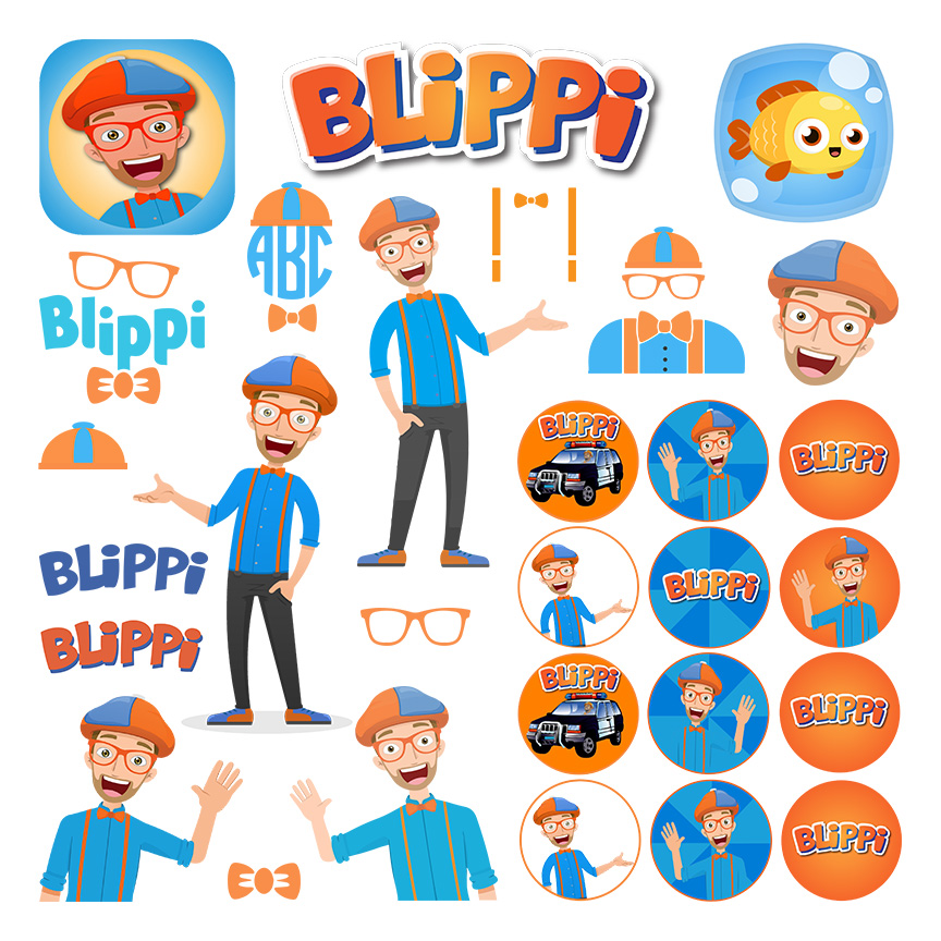 Blippi Clipart, SVG, PNG Files for Cutting and Creativity. - Inspire Uplift