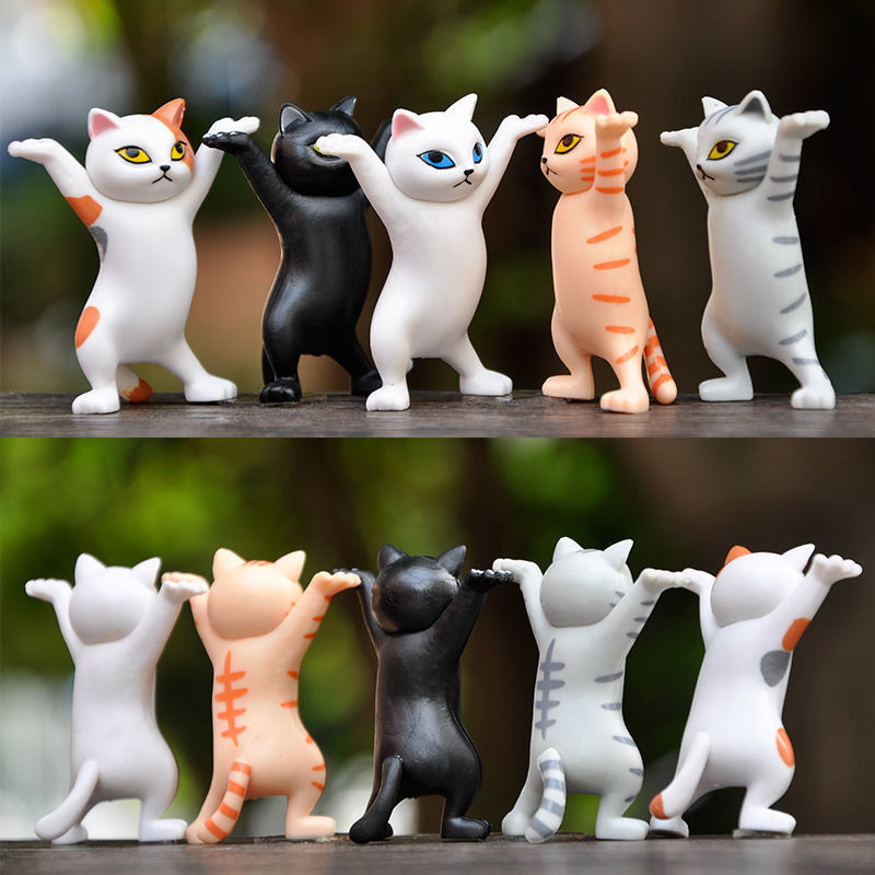 5 PCs Cute Funny Dancing Cat Pen Holder, Desktop Decoration - Inspire ...
