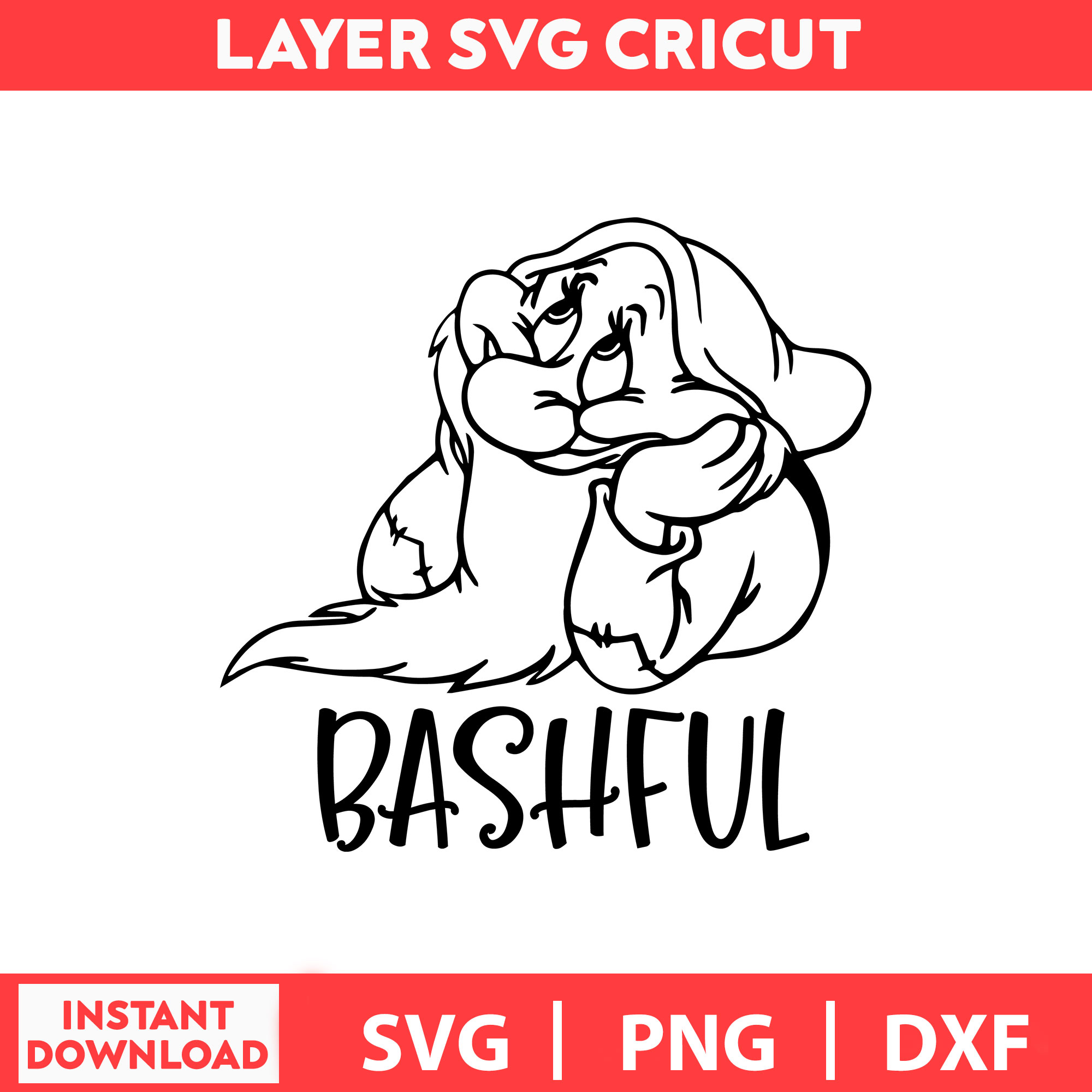 Dwarf Bashful, Mickey Mouse Svg, Disney Birthday Svg, Disney - Inspire ...