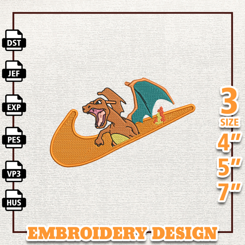 Pokemon Brand Logo Embroidery Designs Digital Machine Embroi - Inspire ...