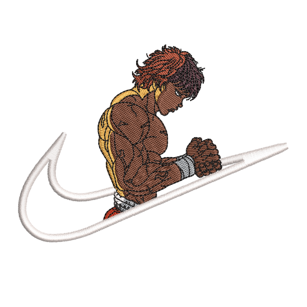 Nike x Baki Logo Embroidery Design Download File Embroidery - Inspire ...