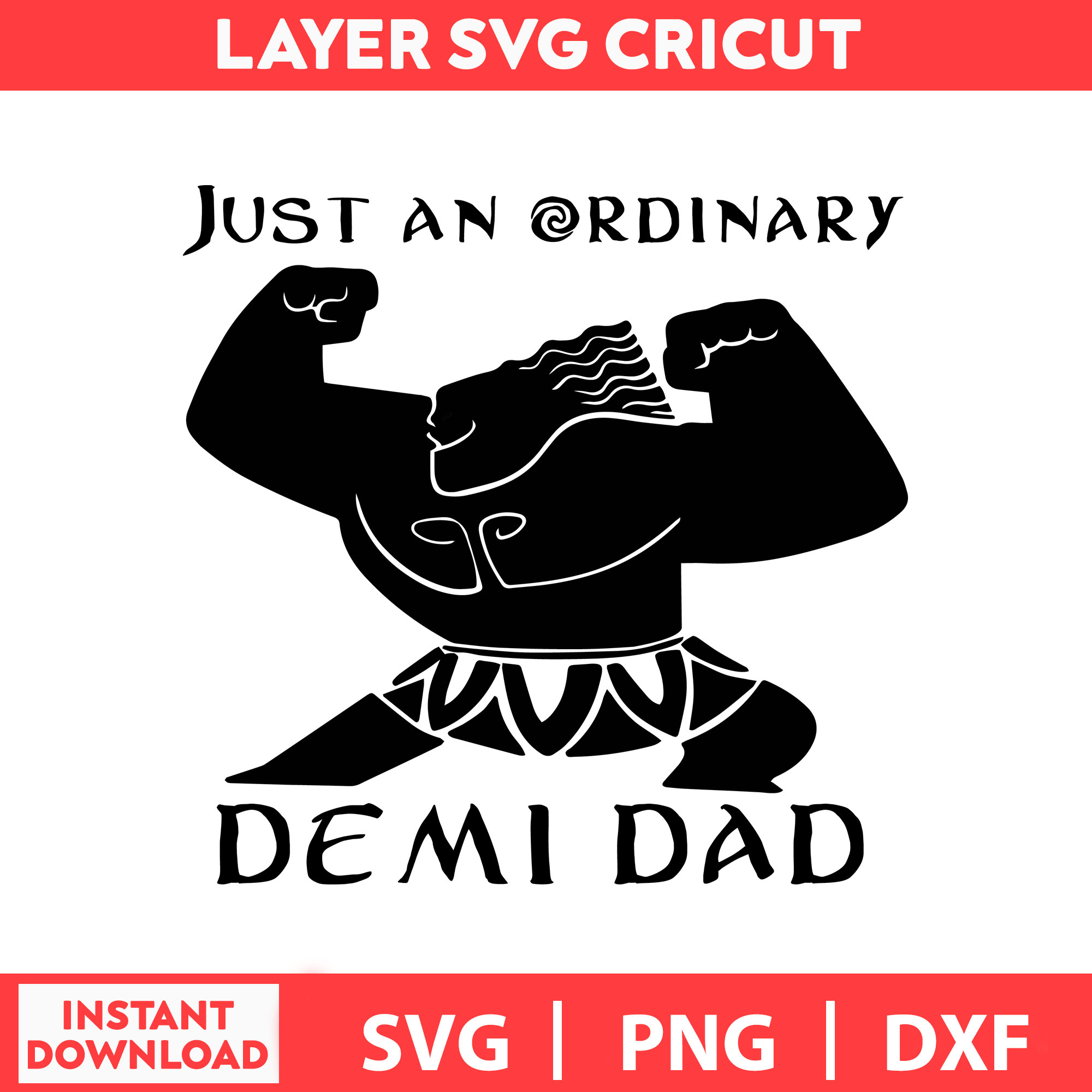 Just An Ordinary Demi Dad, Mickey Mouse Svg, Disney Birthday | Inspire ...