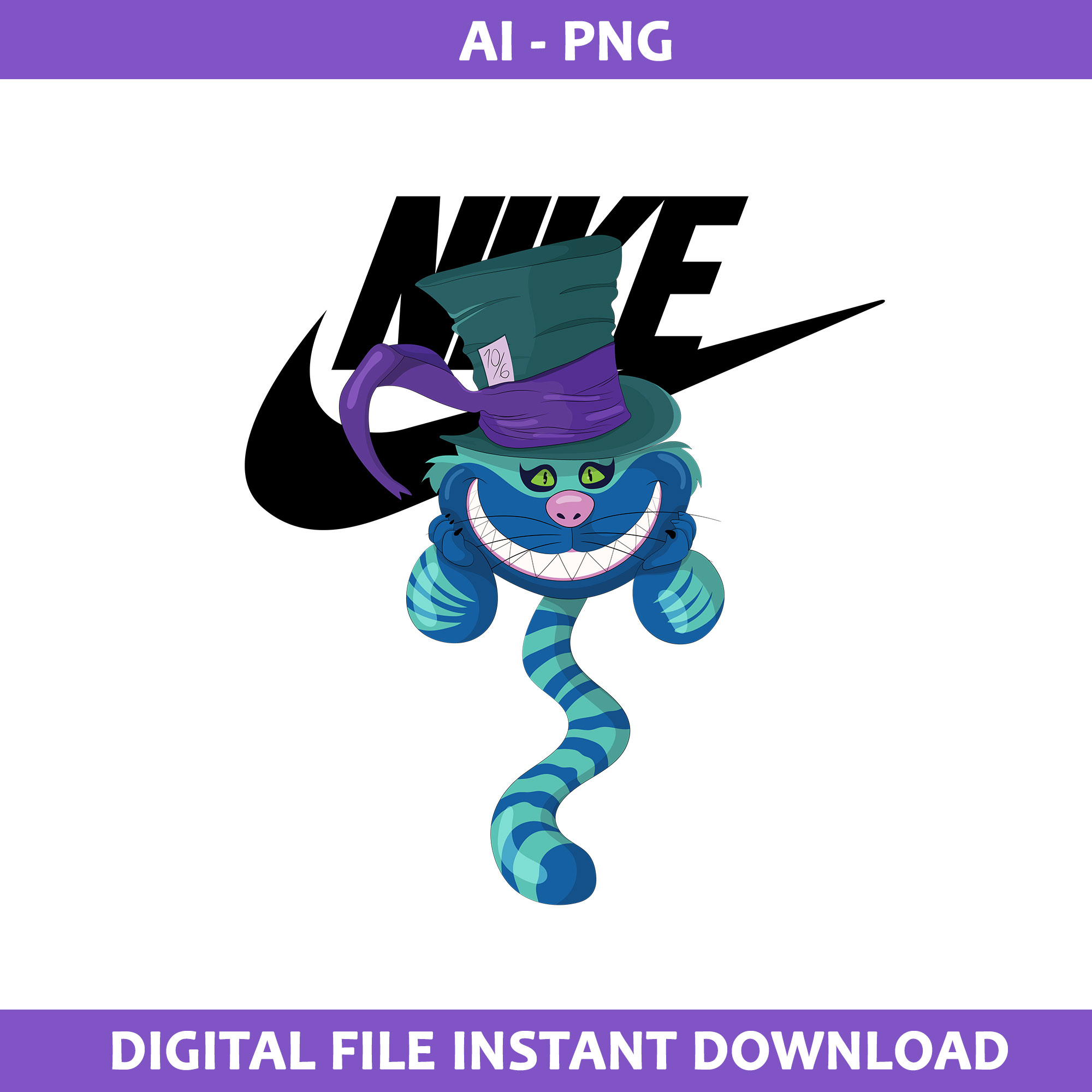 Cheshire Cat Nike Png, Nike Logo Png, Cheshire Cat Png, Ai D | Inspire ...