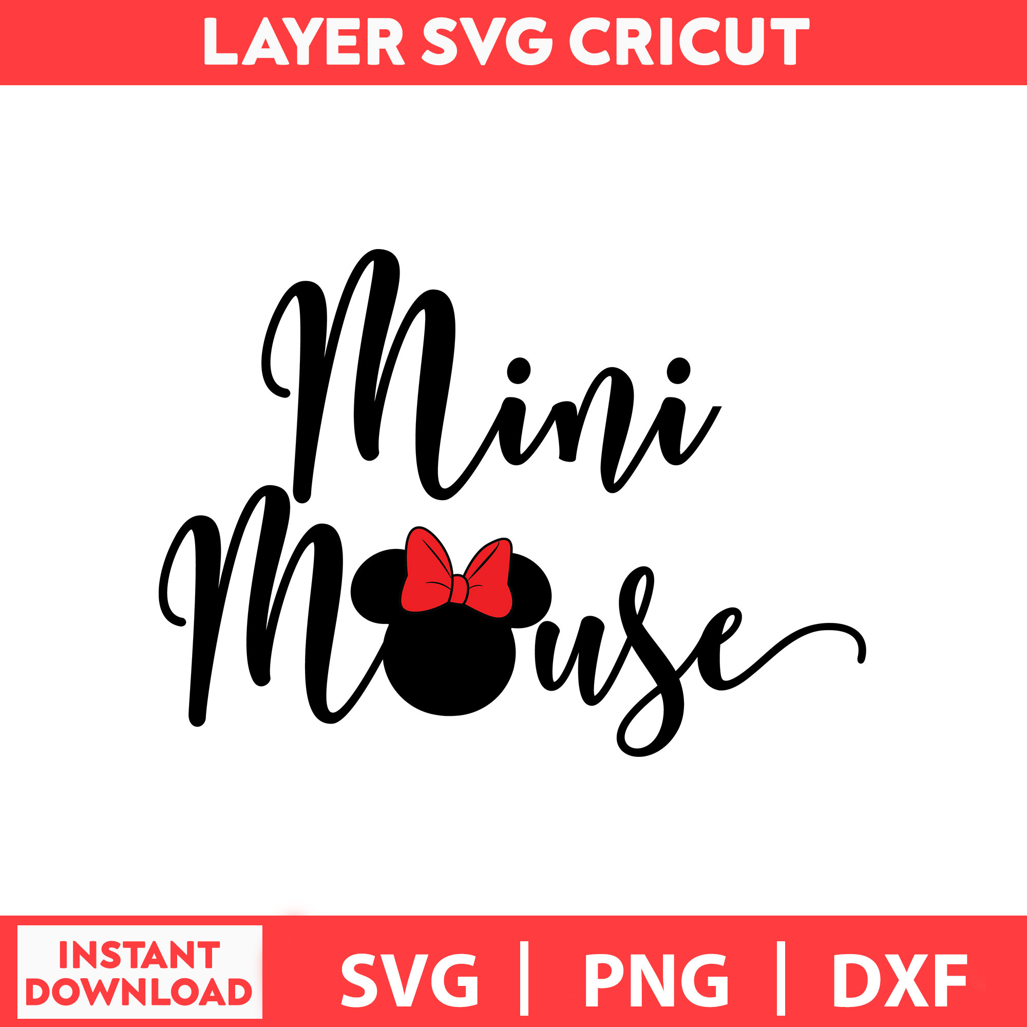 Mini Mouse, Mickey Mouse Svg, Disney Birthday Svg, Disney Bu - Inspire ...
