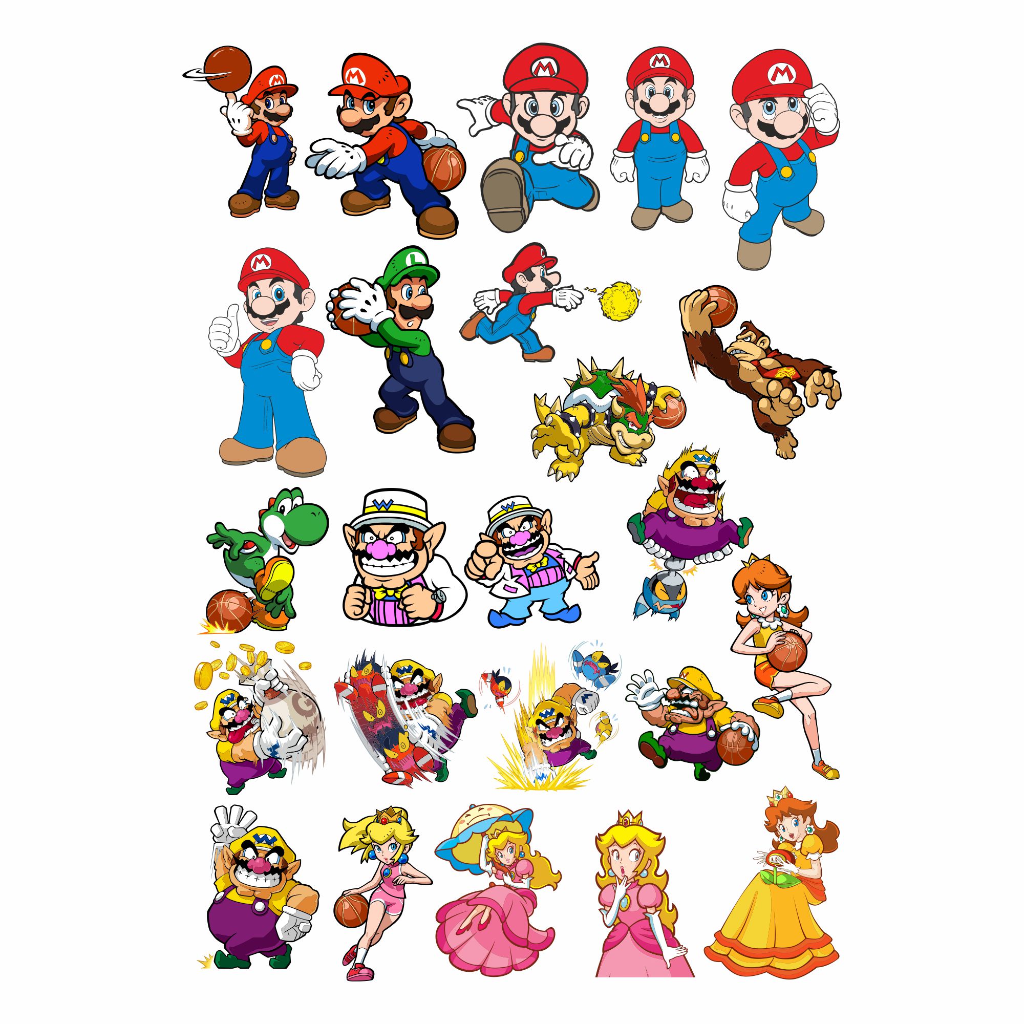 Super Mario SVG Bundle, Mario Bros svg, Mario Family Layered - Inspire ...