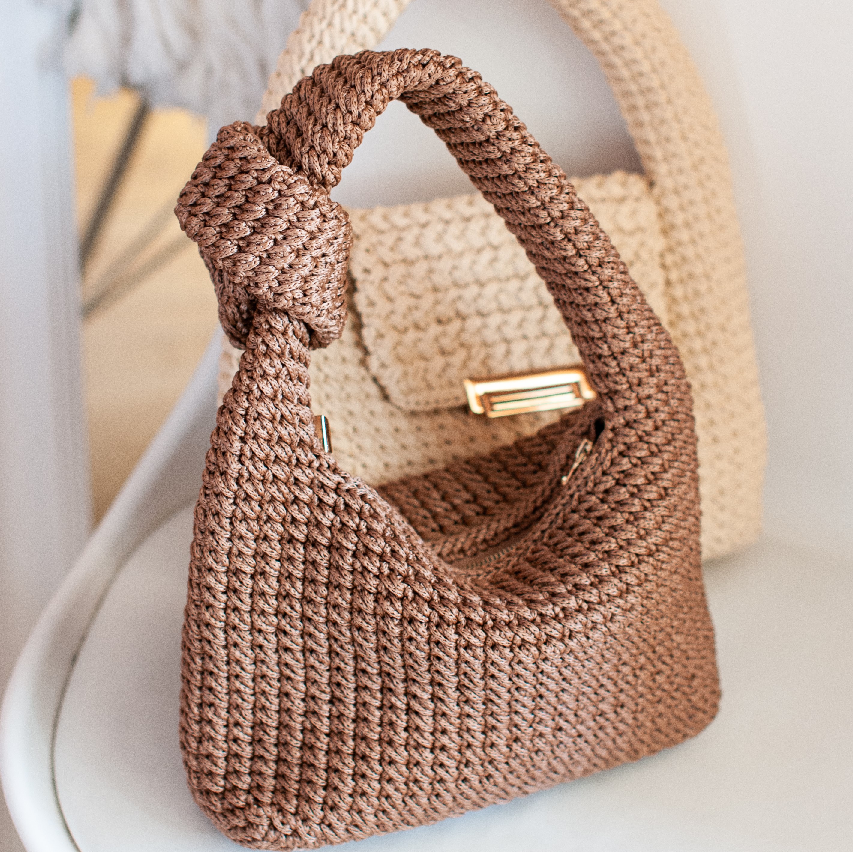 Tote raffia bag video tutorial, easy crochet bag pattern, st - Inspire ...