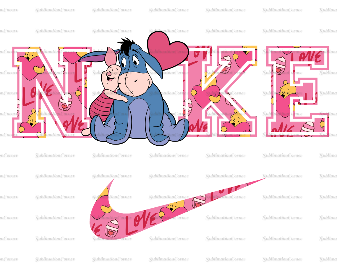 Eeyore And Piglet Nike x Nike Png, Logo Brand Png, Winnie Th | Inspire ...