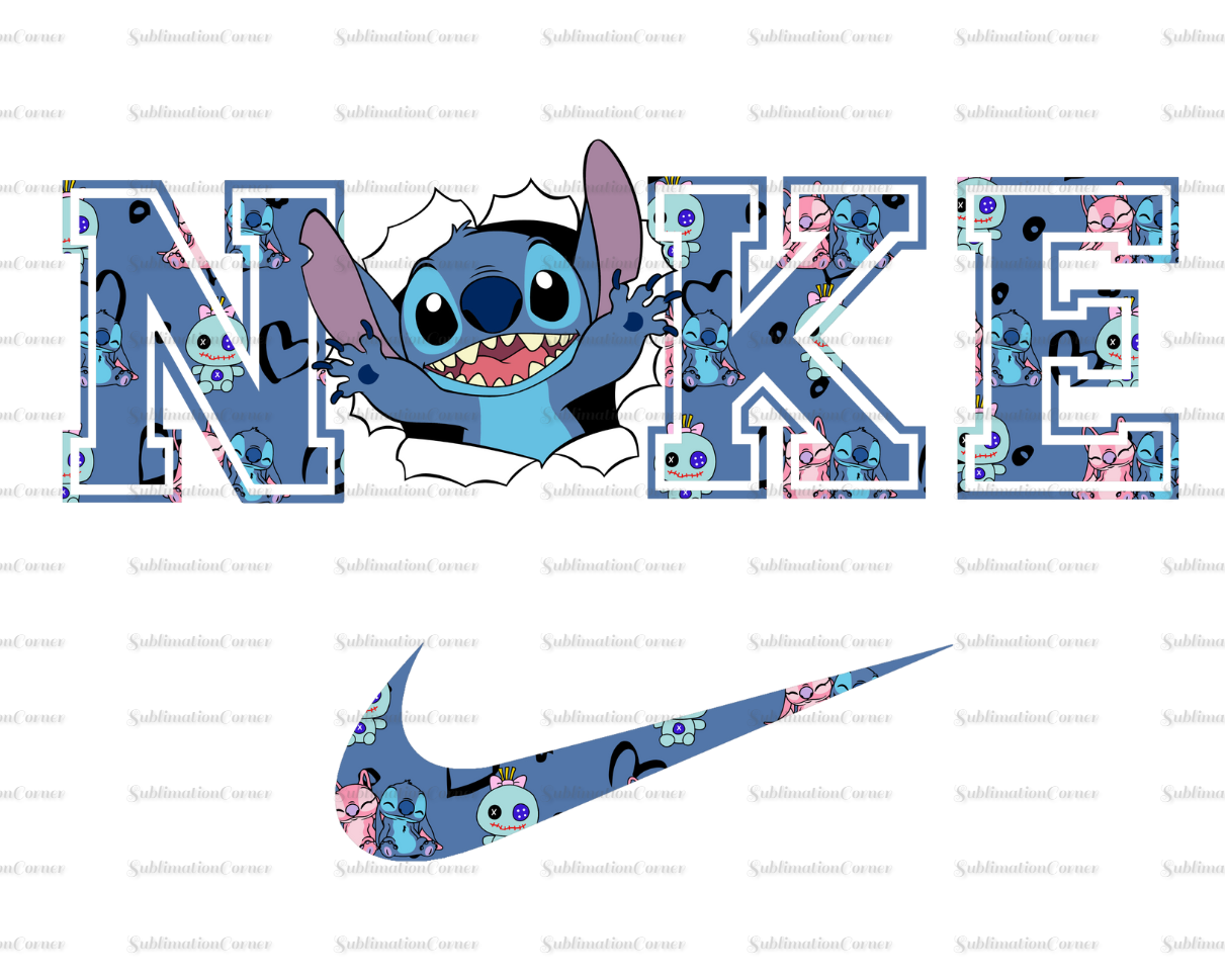 Stitch Nike Png x Nike Png, Logo Brand Png, Lilo And Stitch | Inspire ...