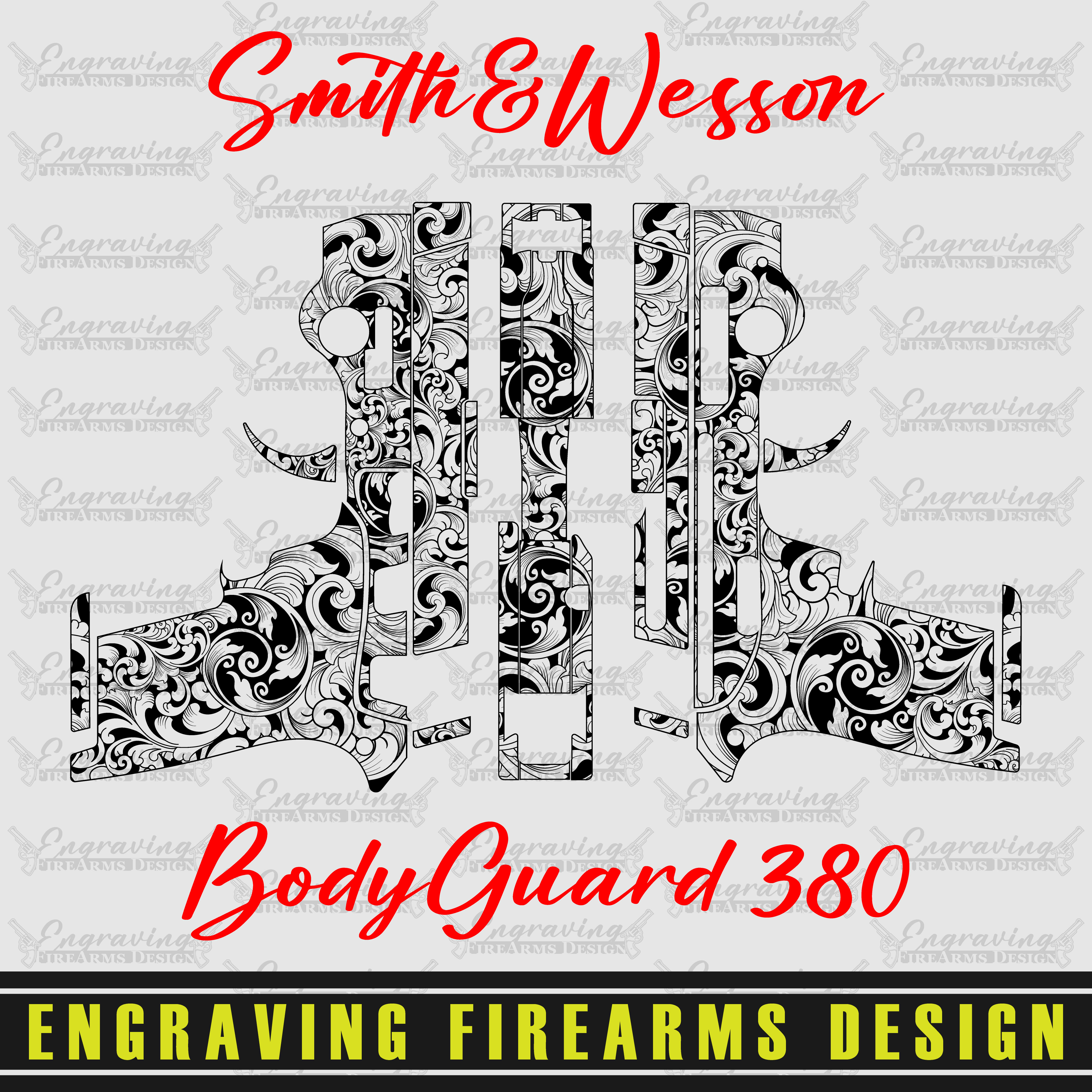Smith & Wesson Bodyguard 380 Scroll Design Final | Inspire Uplift