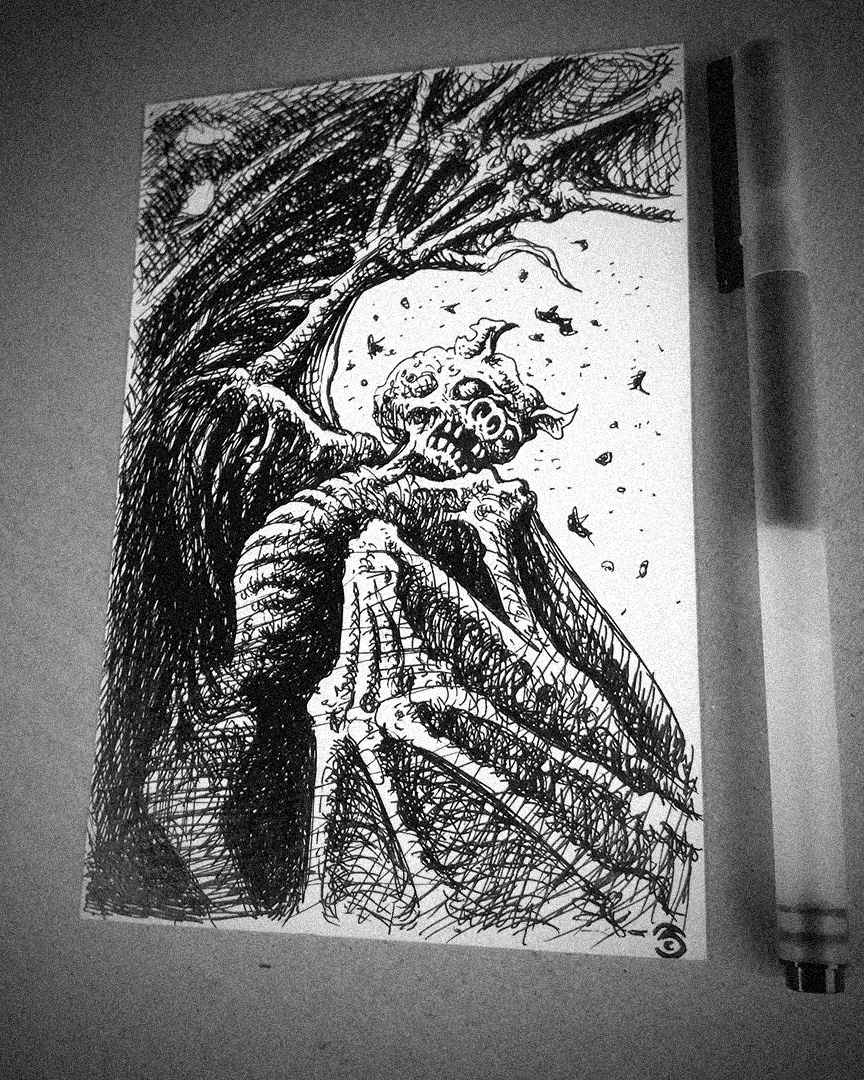 Light Intolerance - Original Drawing - Inspire Uplift