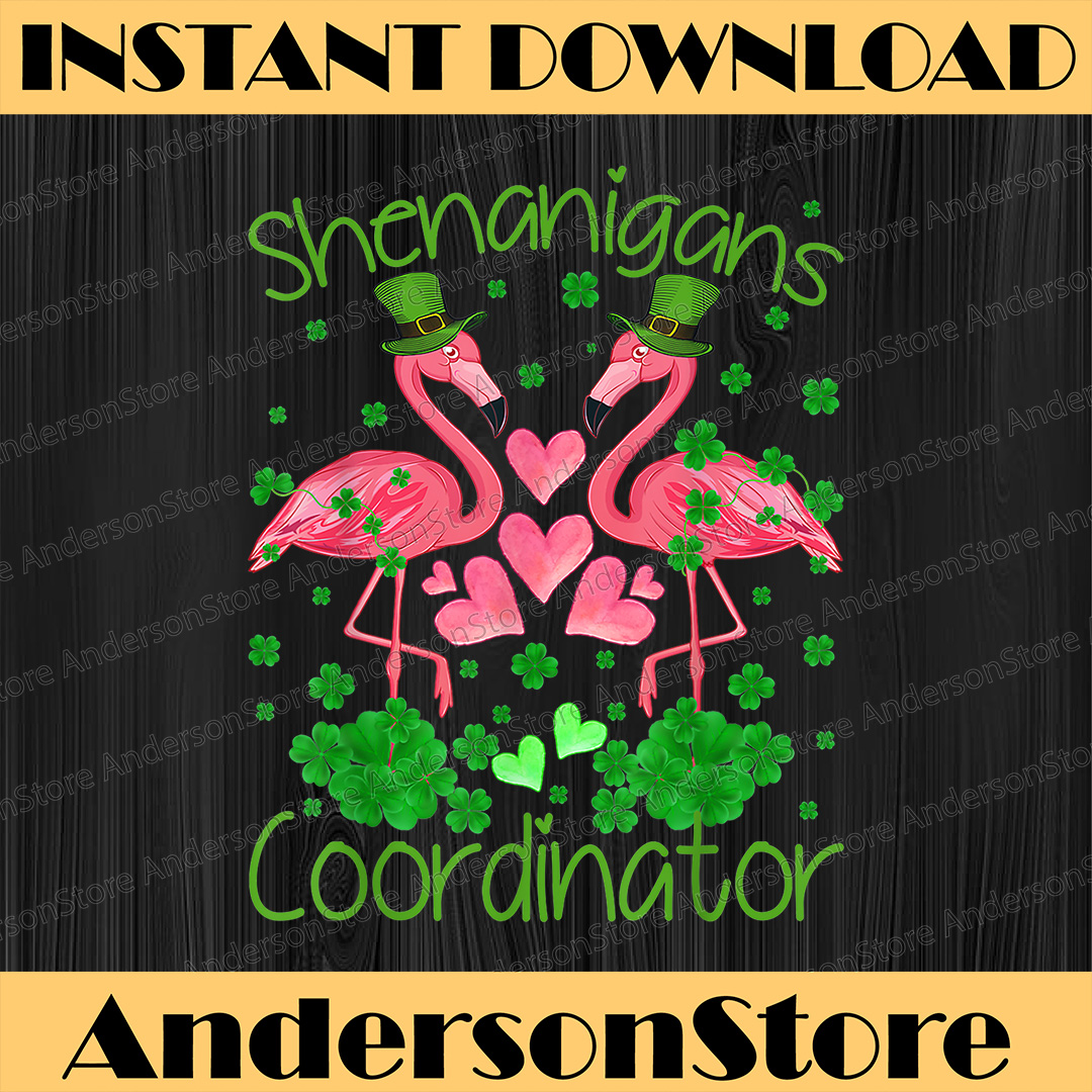 Shenanigans Coordinator Flamingo Png, St Patrick's Day Png, | Inspire ...