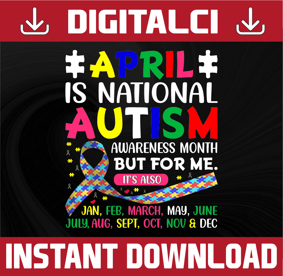 April Is National Autism Awareness Month PNG, April PNG, Aut - Inspire ...
