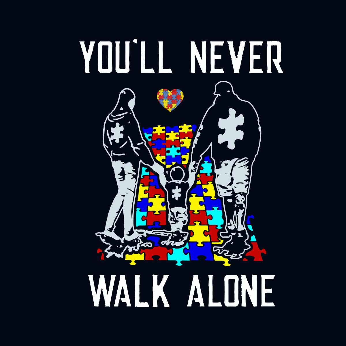 You'll Never Walk Alone Autism Awareness Svg, Awareness Svg, | Inspire ...