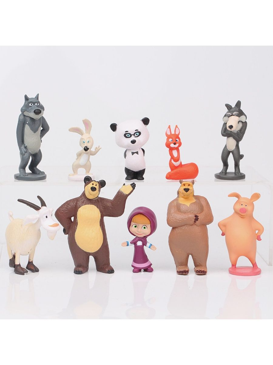 Figures from the cartoon "Masha and the Bear" 10 characters | Inspire ...