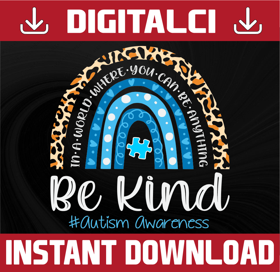 Autism Rainbow Can Be Anything Be Kind Svg, Puzzle Piece Svg | Inspire ...