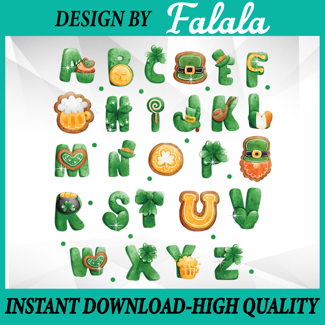 Saint Patricks Day Alphabet ABCs Elemeno For Teacher Student - Inspire ...