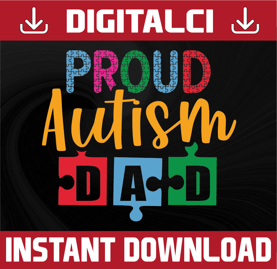Proud Autism Dad Svg | Inspire Uplift