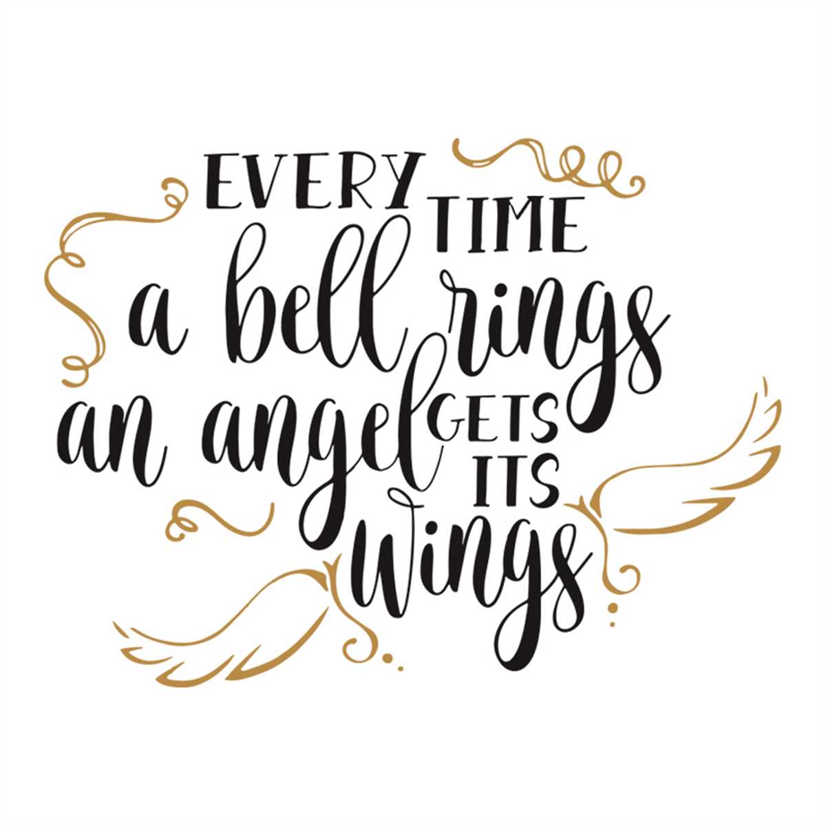 Every time a bell rings, an angel gets its wings svg, Christ | Inspire ...