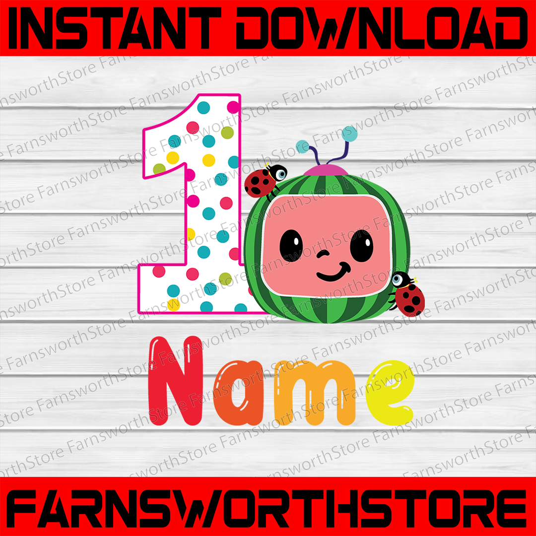 Cocomelon Personalized Name And Ages Birthday Svg Png Cocom Inspire