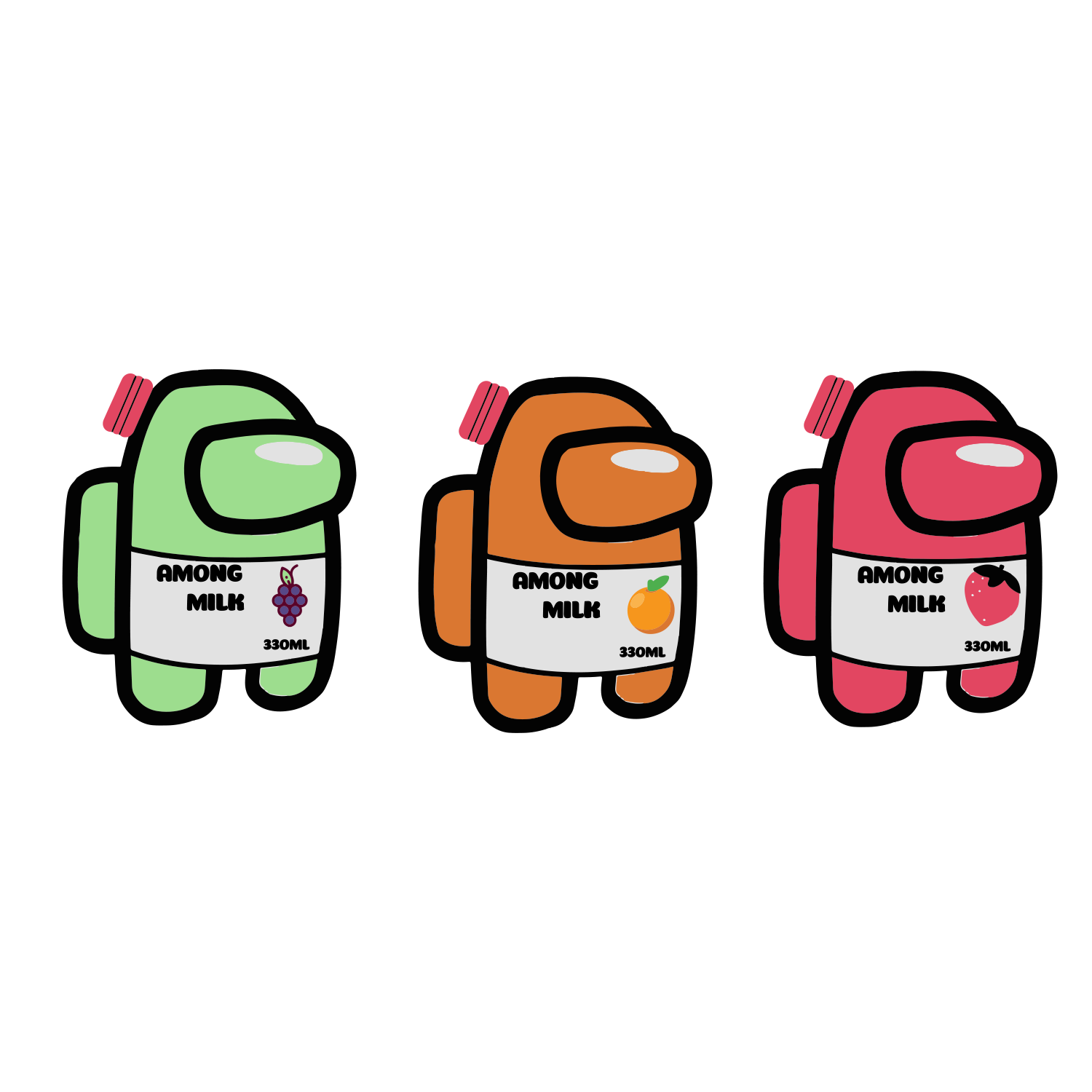 Among Us Fruit Milk Svg, Trending Svg, Among Us Svg, Fruit M | Inspire ...