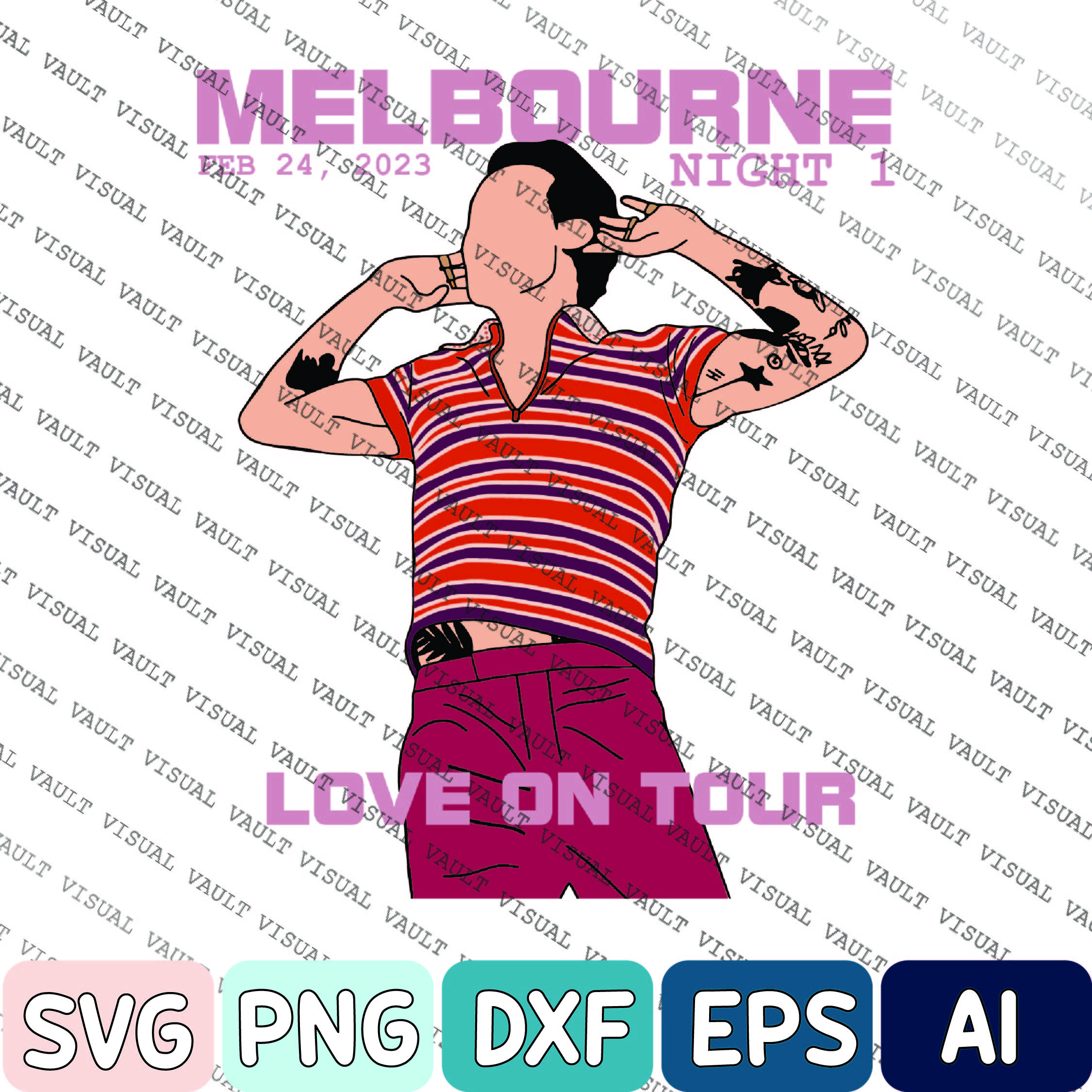 Love On Tour MELBOURNE night 1 Glossy Svg | Inspire Uplift