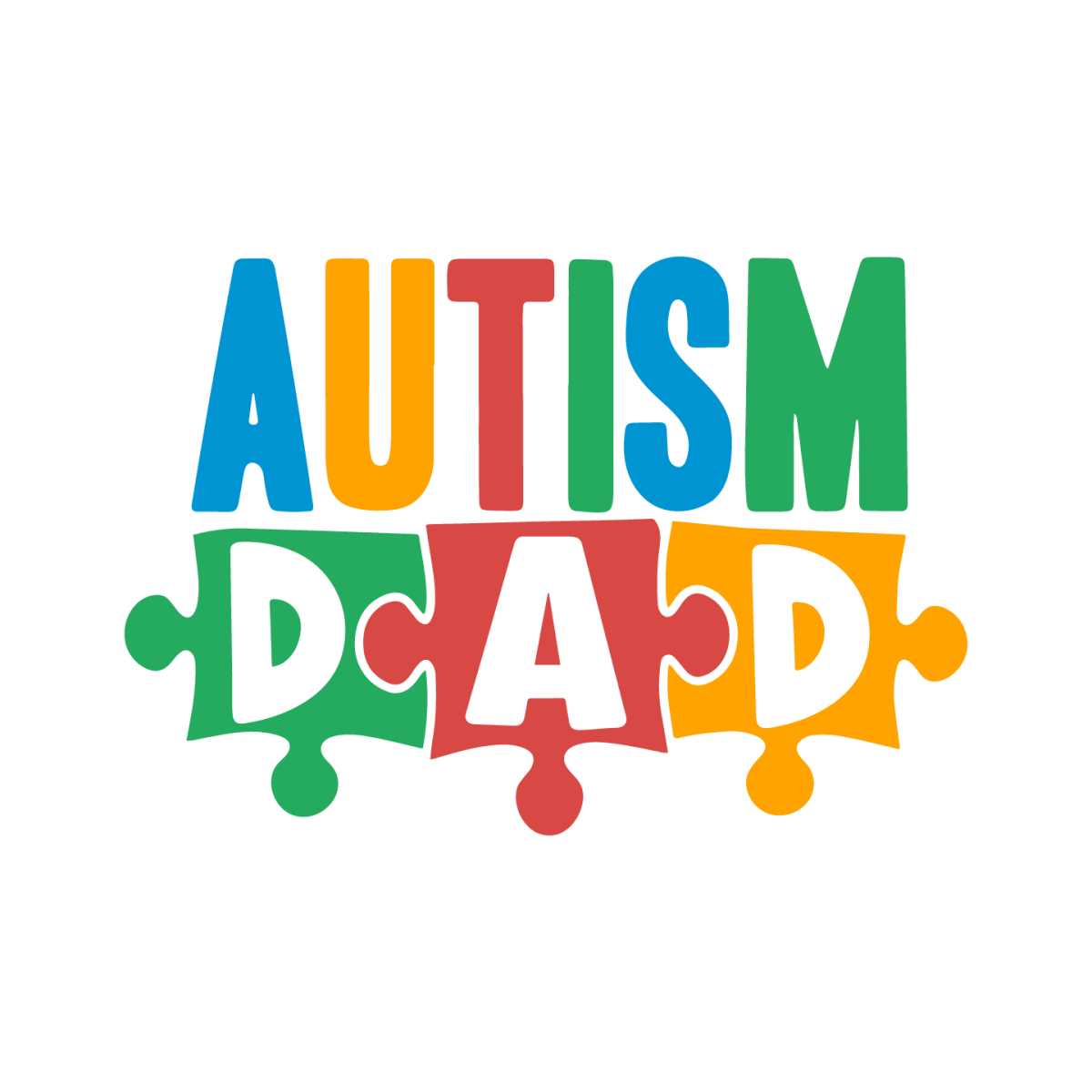 Autism Dad SVG Awareness SVG and Cut Files for Crafters | Inspire Uplift