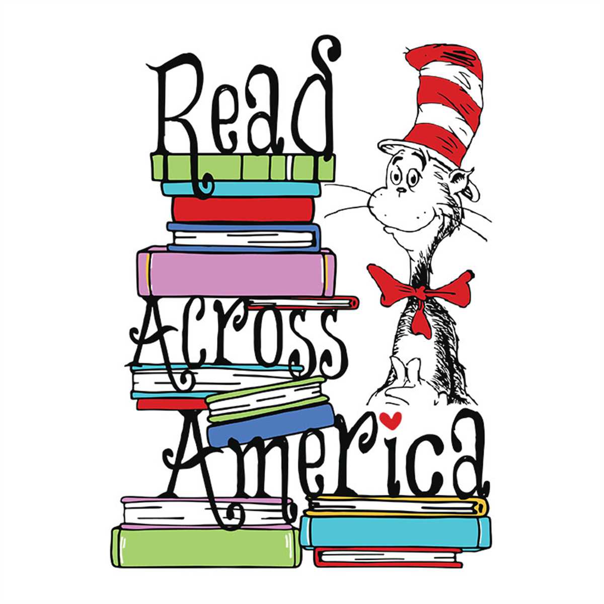 Read Across America Svg, Dr Seuss Svg, Seuss Svg, Dr Seuss G - Inspire ...