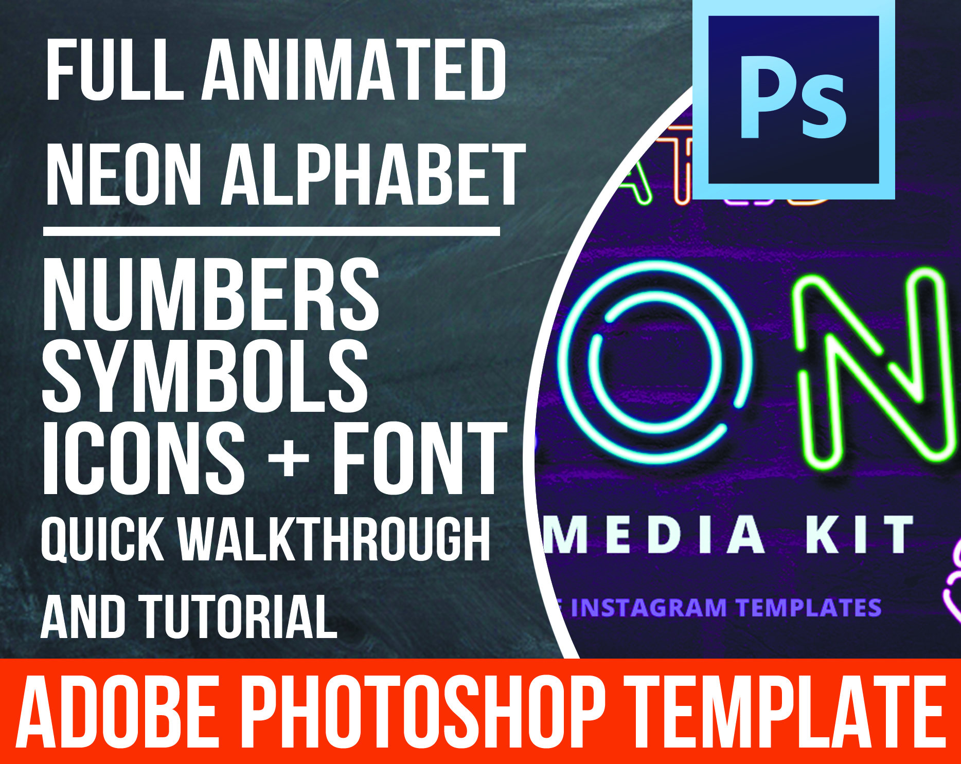 Animated Neon Font For Social Media Story Templates. Neon So | Inspire ...