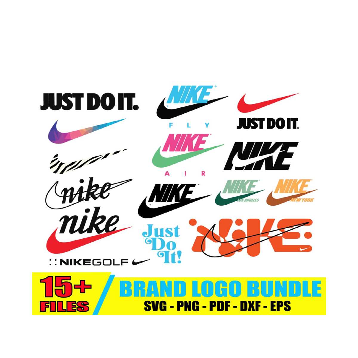 Nike Logo Bundle Svg, Nike Bundle Svg | Inspire Uplift