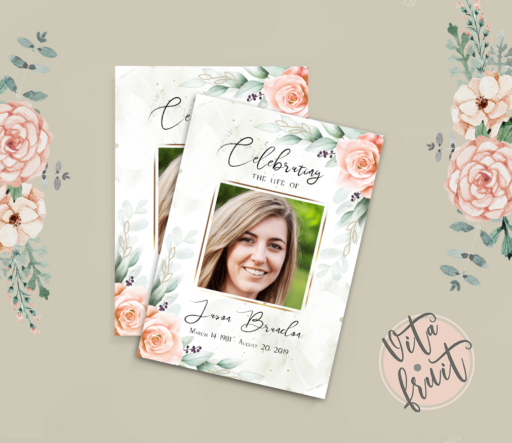 Download Foldable Funeral Template, Celebration Of Life Obit | Inspire ...