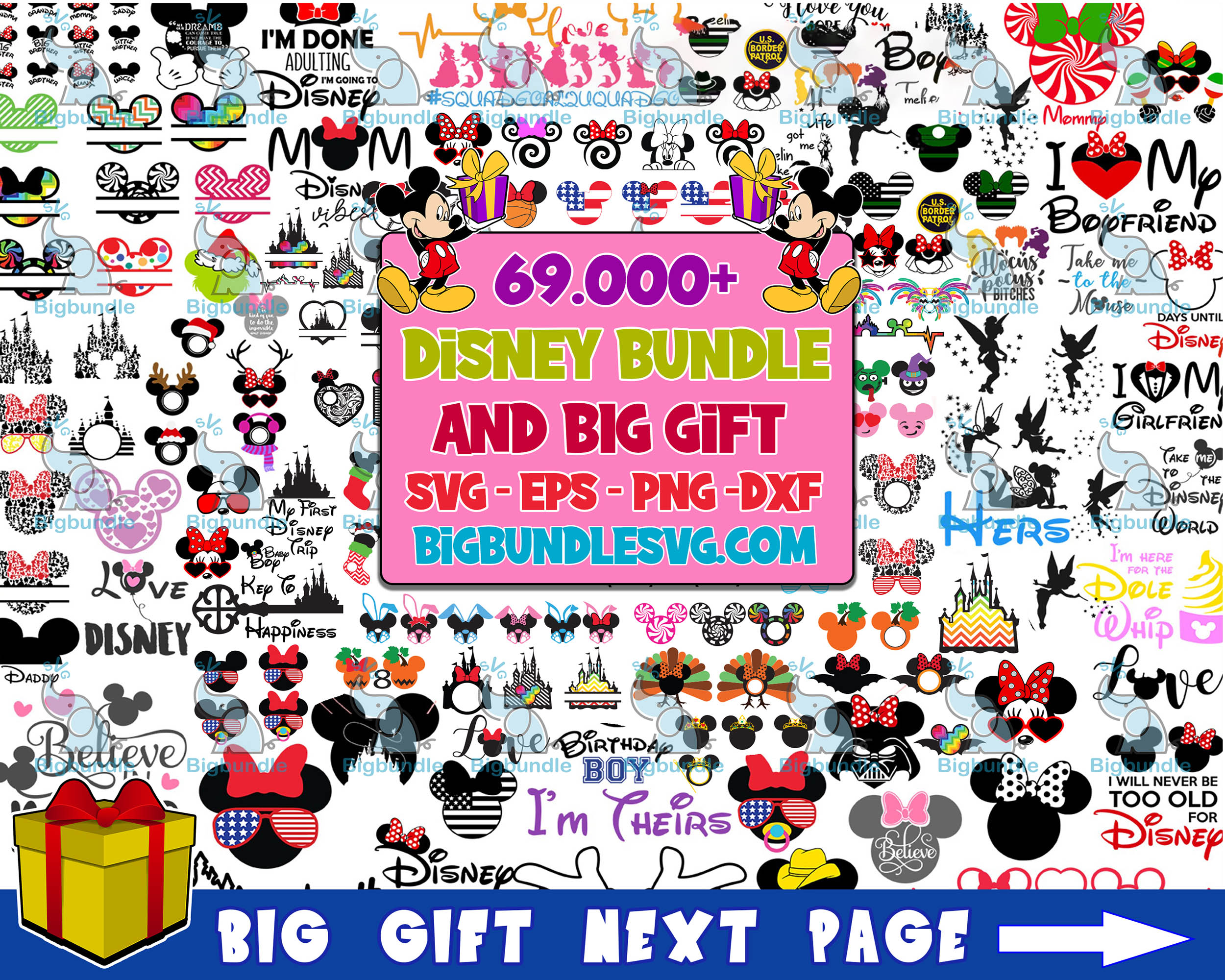 69.000 file Disney SVG Bundle, Mega Disney svg dxf eps png, | Inspire ...