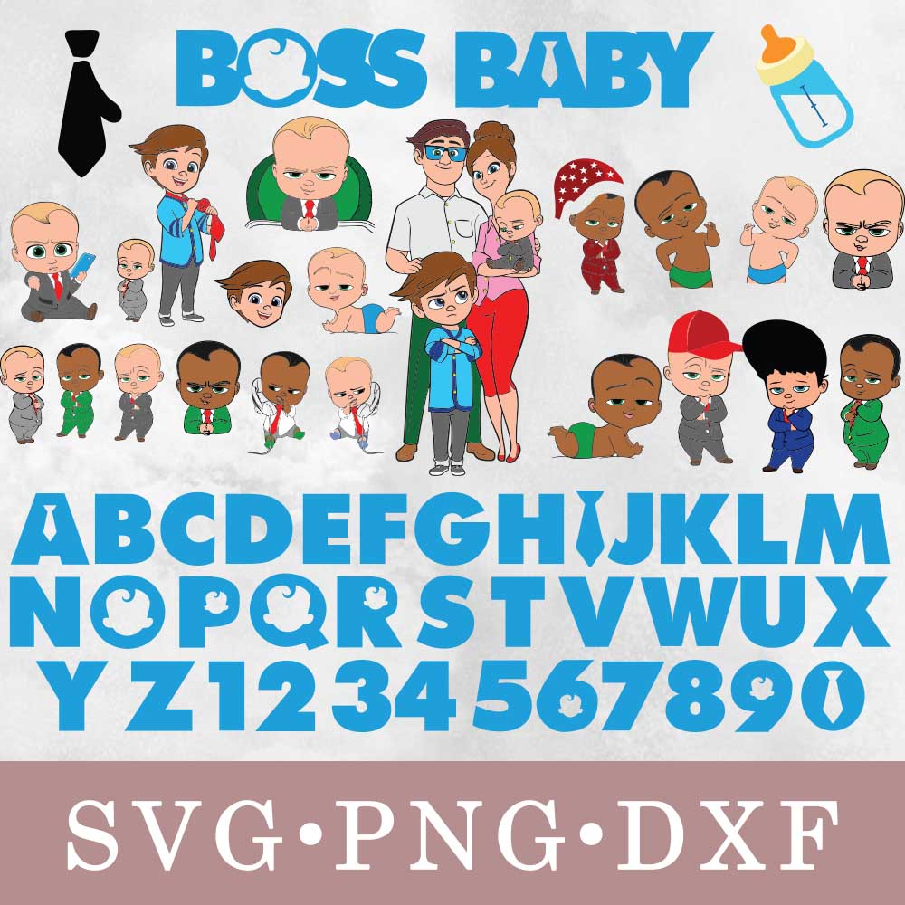 The Boss Baby svg, The Boss Baby bundle svg, png, dxf | Inspire Uplift