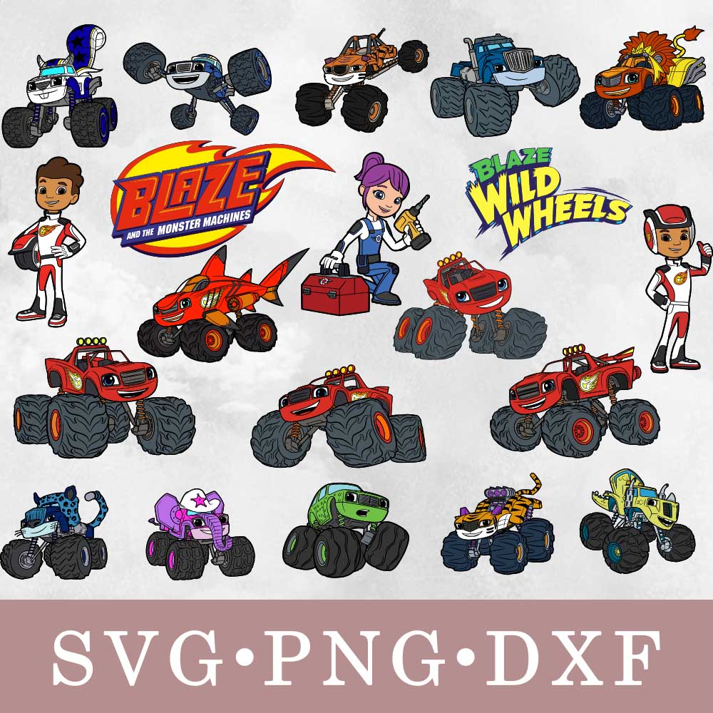 Blazeand The Monster Machines svg | Inspire Uplift